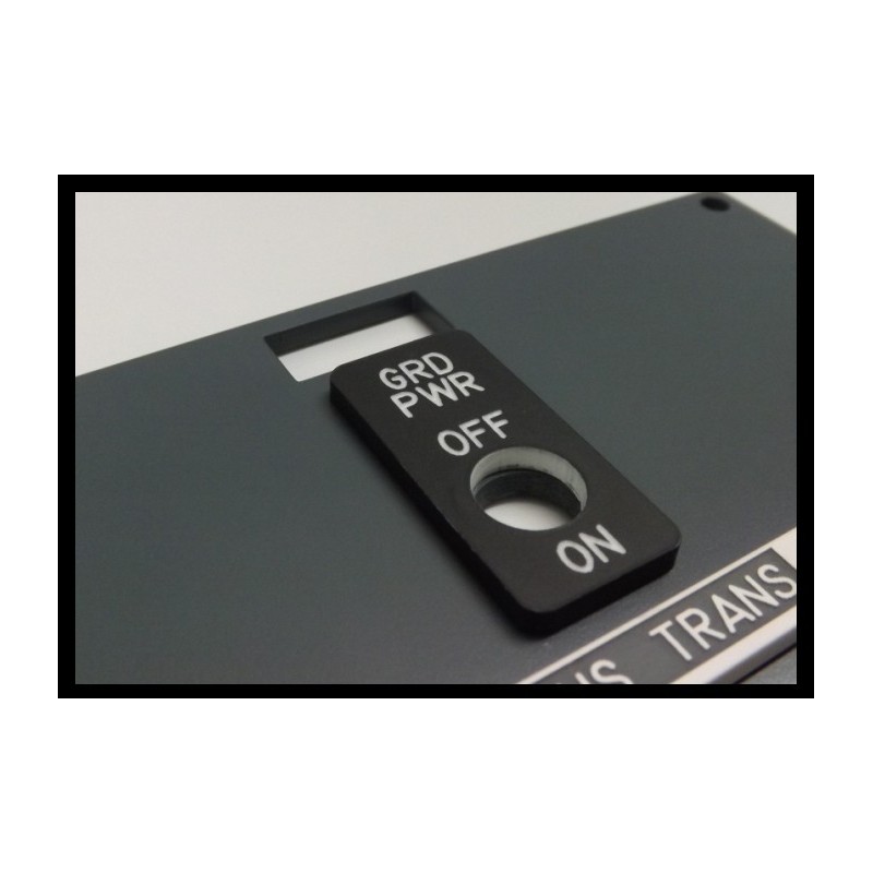 Overhead Power Source Panel (white) - Cockpit Sim Parts LTD